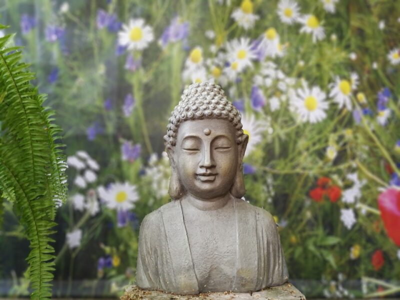 Guru Buddha Statue Garden Statue Karma Fern - Hashtag Magazine